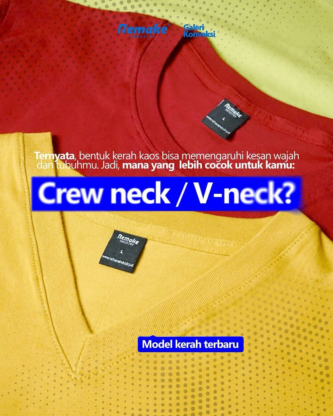Crew Neck vs V Neck: Panduan Memilih Kaos Sesuai Bentuk Tubuh - Remake ...